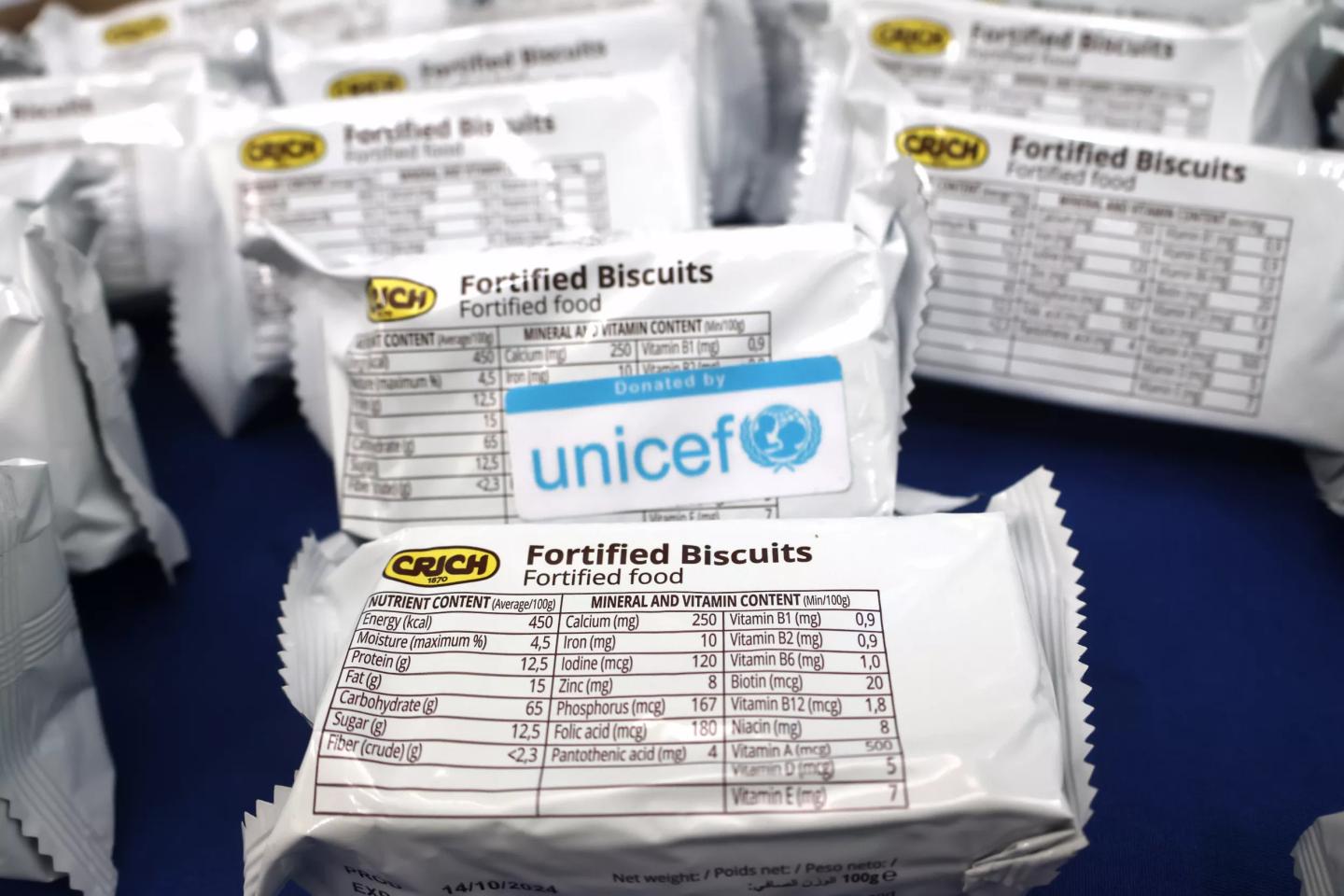 UNICEF pre-positions 10,000 bars of high-energy biscuits | UNICEF Belize
