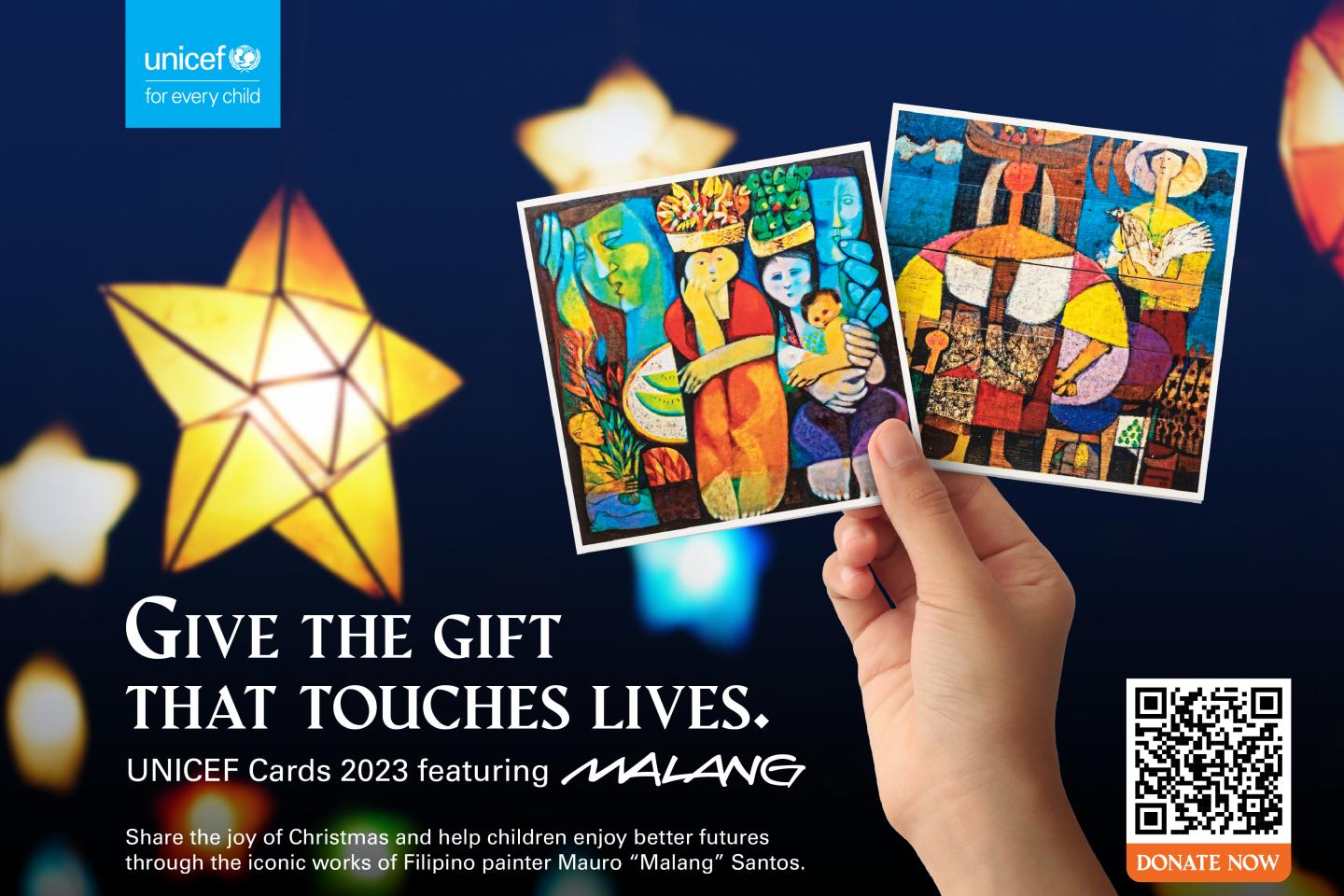 Help more vulnerable children with UNICEF Cards Featuring Art by Malang