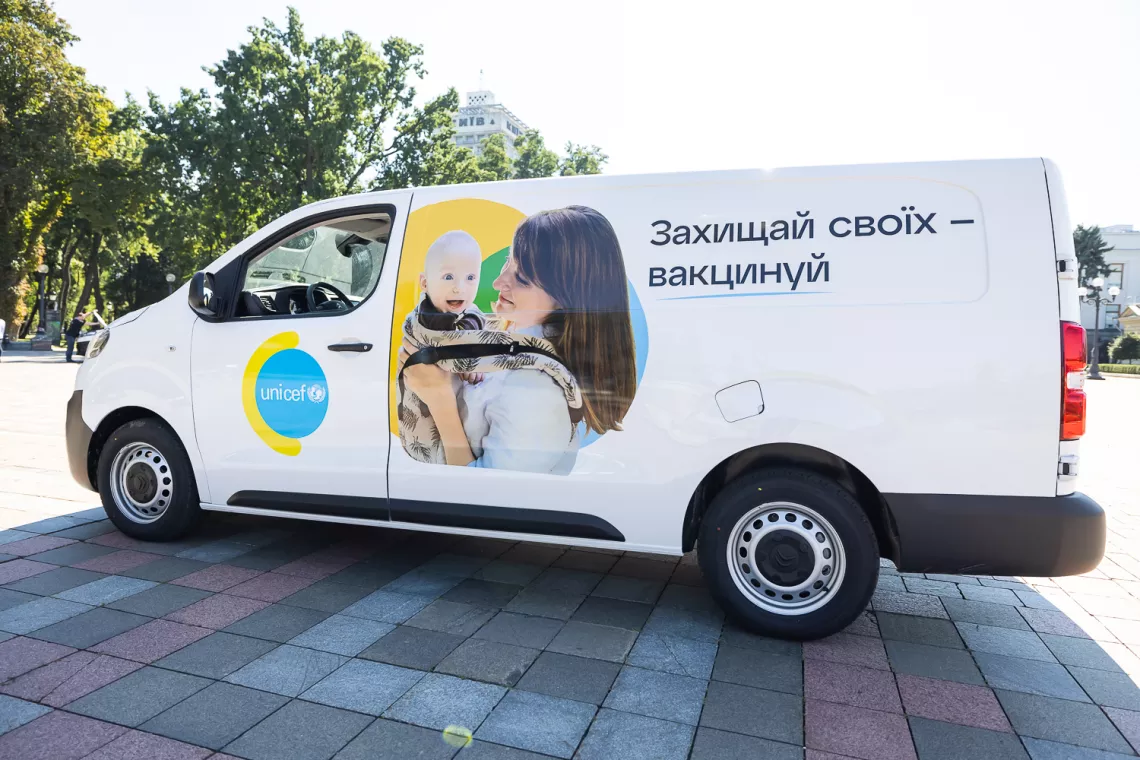 UNICEF provides 30 refrigerated vans for transporting vaccines for ...